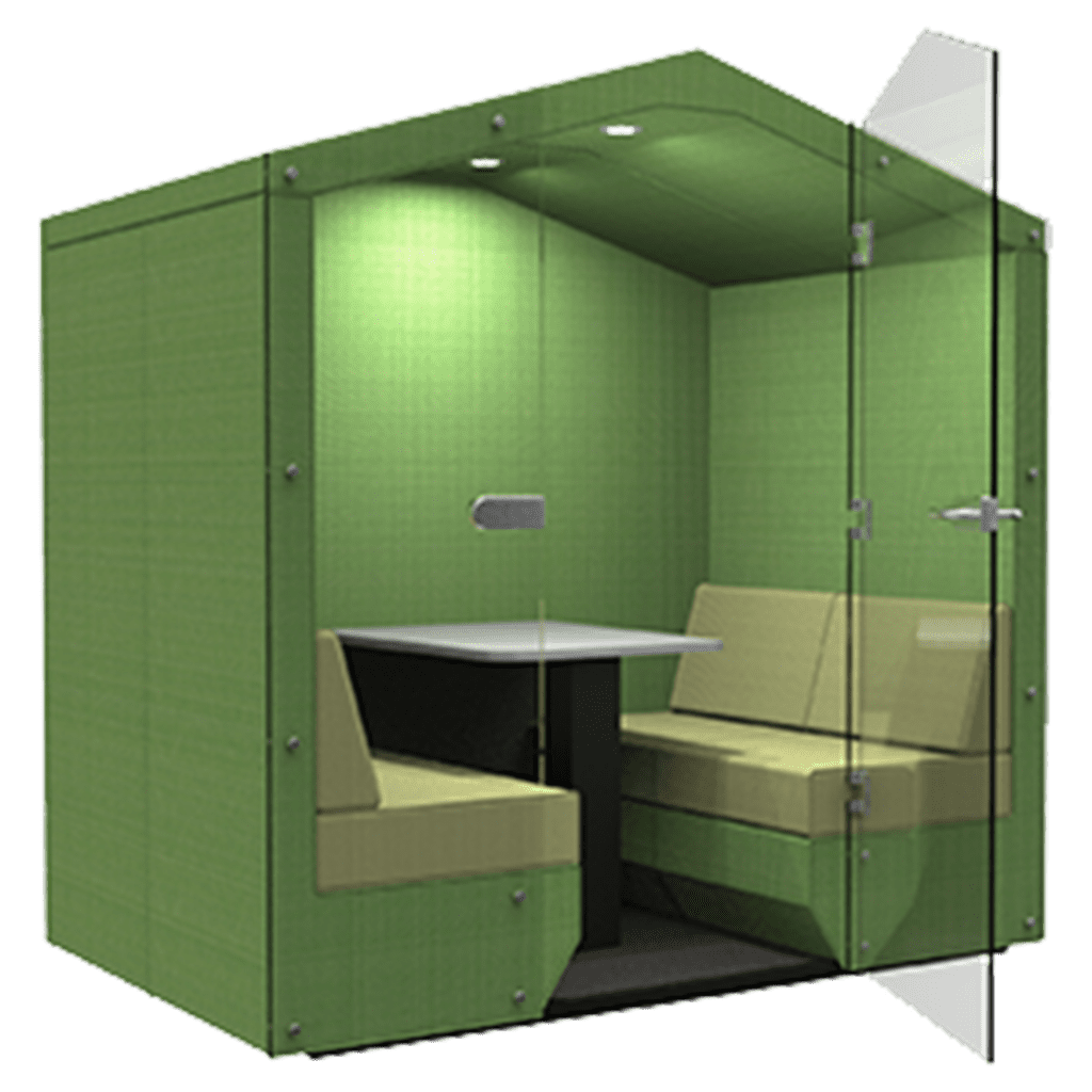 ALCOVE – 4 seat closed den & glass door – TOP-TEC