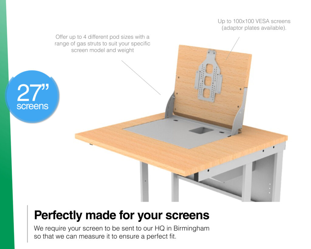 Secure Flip-Top Desk - TOP-TEC Furniture
