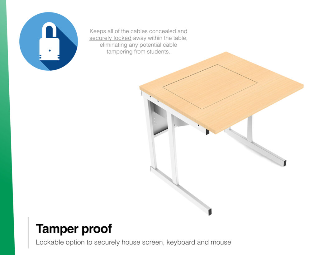 Secure Flip-Top Desk - TOP-TEC Furniture